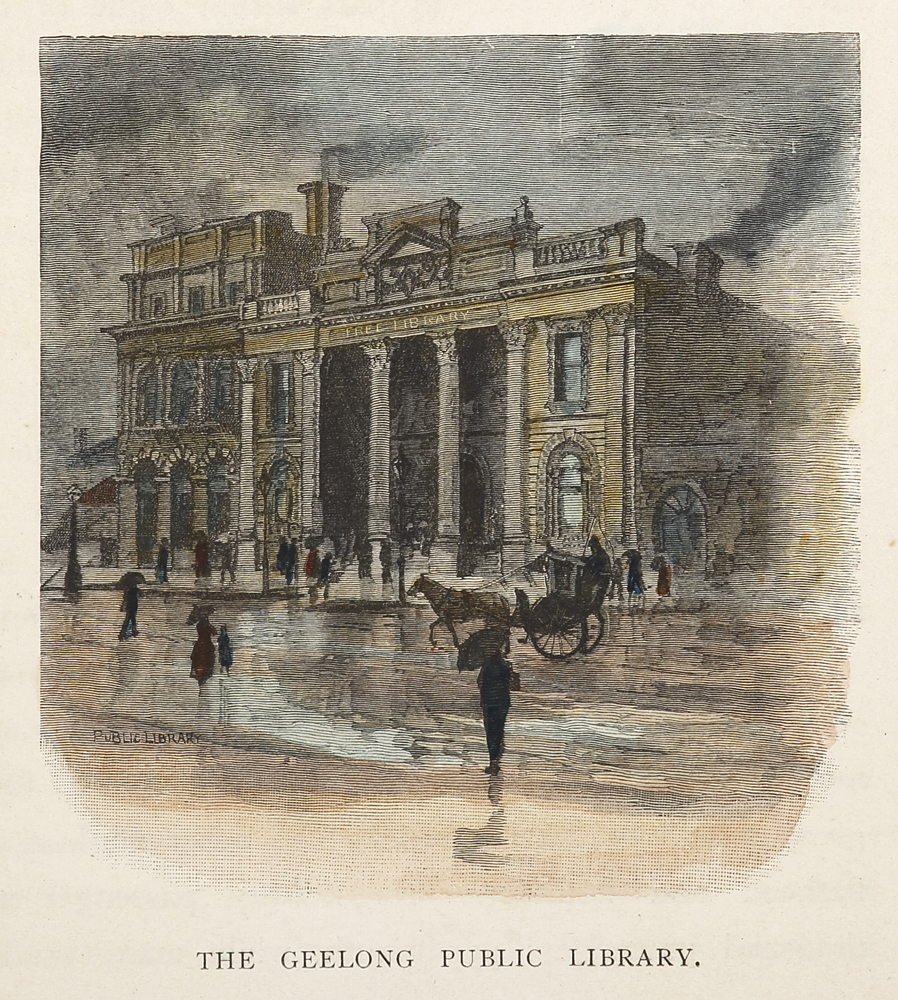 The Geelong Public Library. - Antique Print Map Room