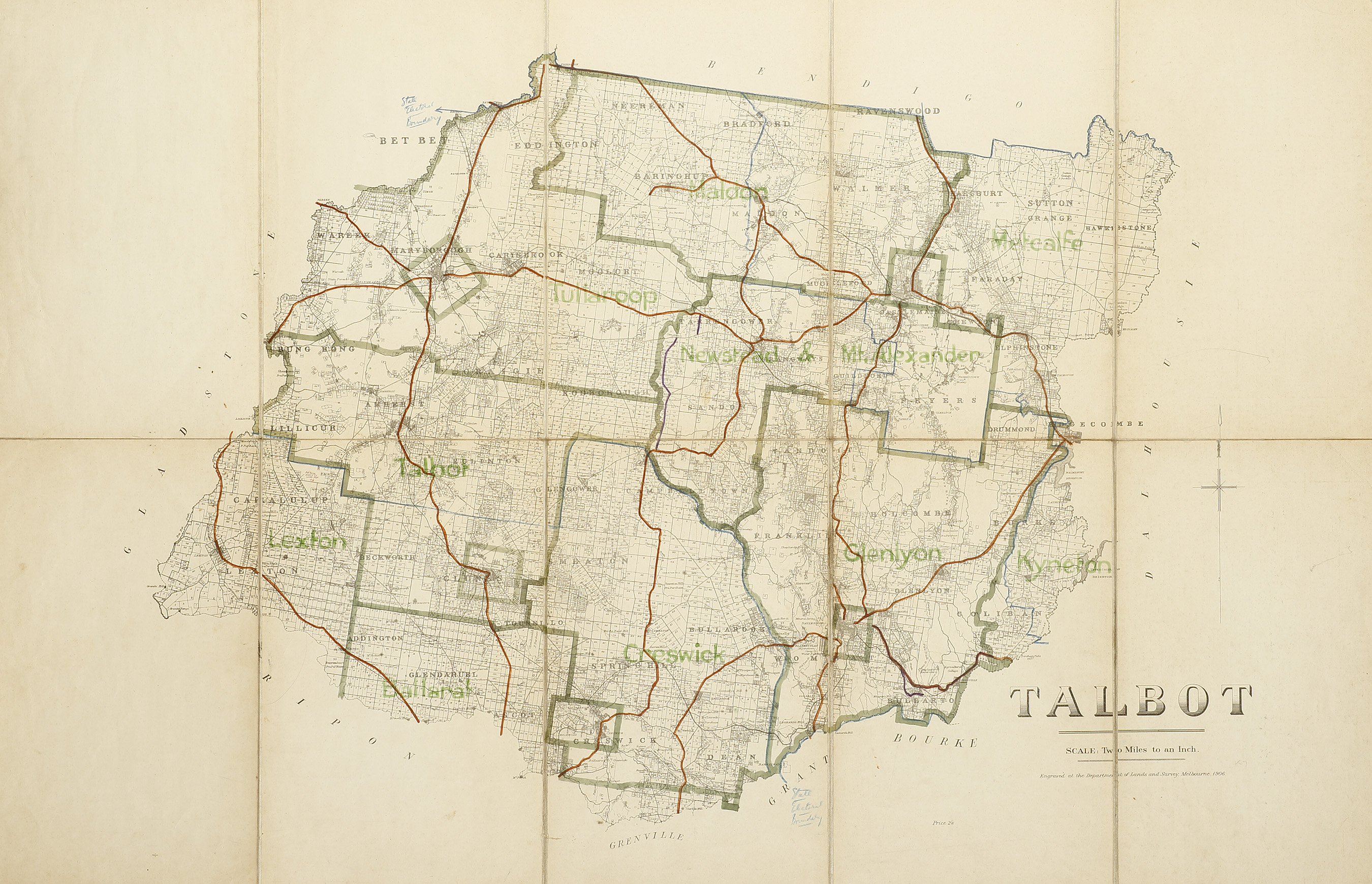 Talbot - Antique Print Map Room