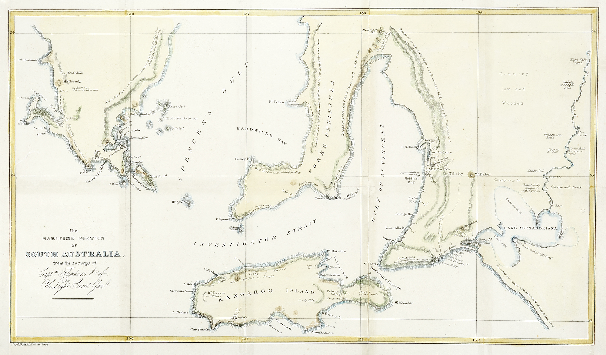 The Maritime Portion of South Australia from the Surveys of Captn ...