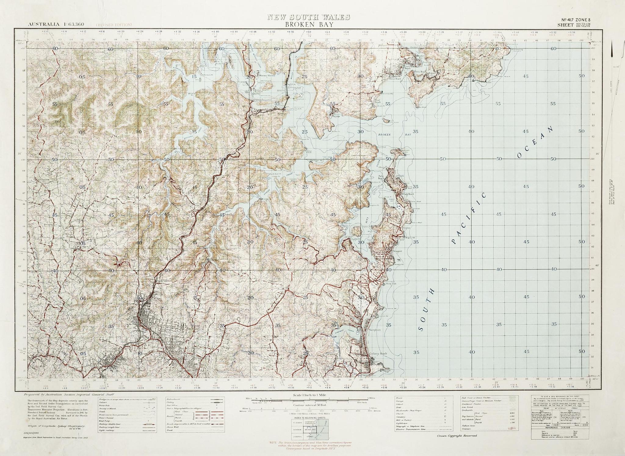 New South Wales Broken Bay | Antique Print Map Room