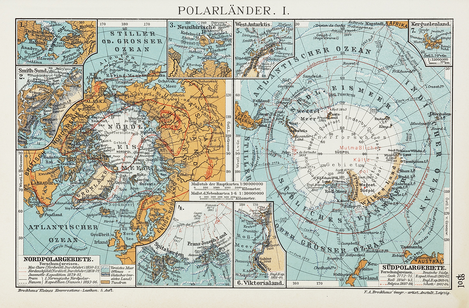 Polarlander. I. - Antique Print Map Room