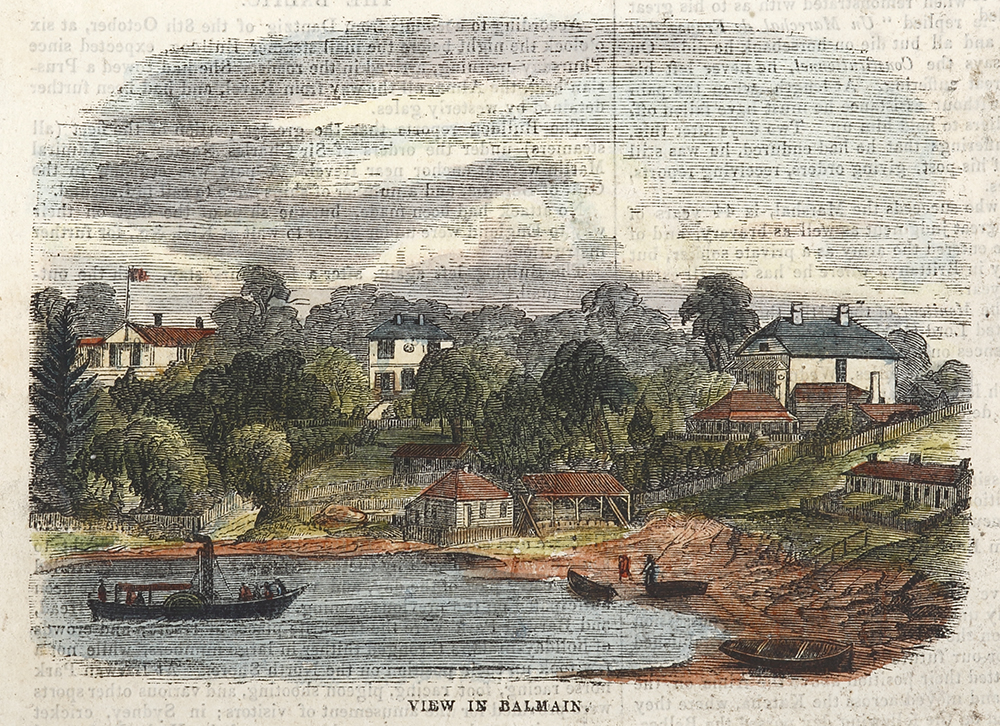 View in Balmain. - Antique Print Map Room