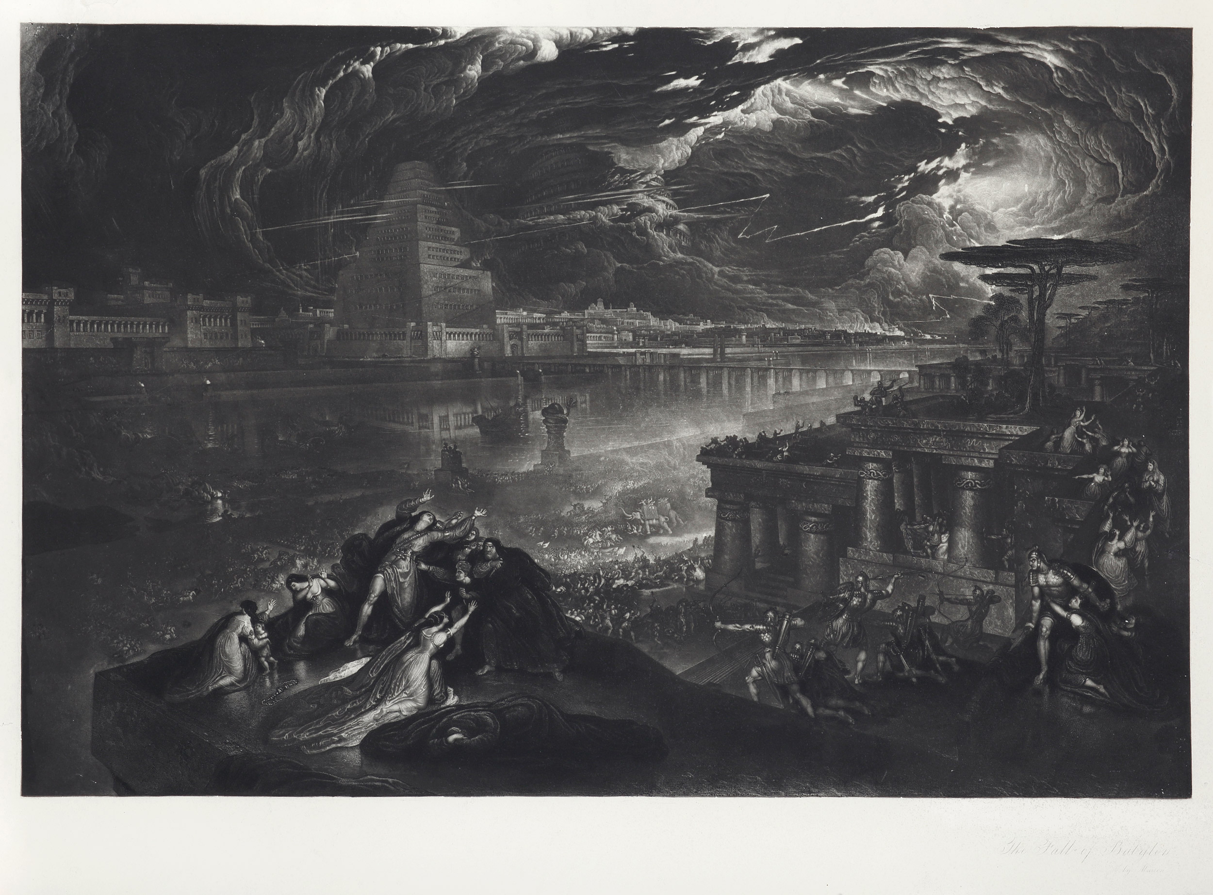 The Fall of Babylon. - Antique Print Map Room