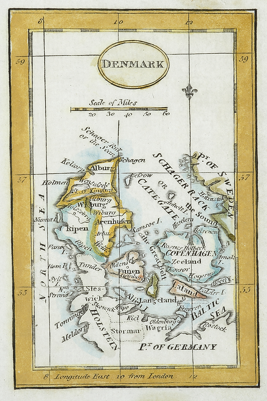 Denmark - Antique Print Map Room