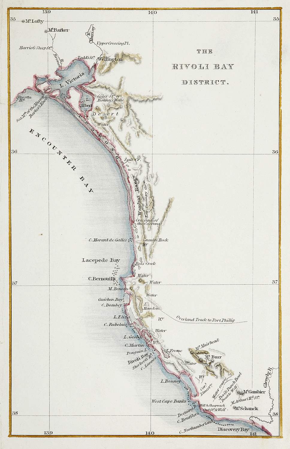 The Rivoli Bay District. - Antique Print Map Room