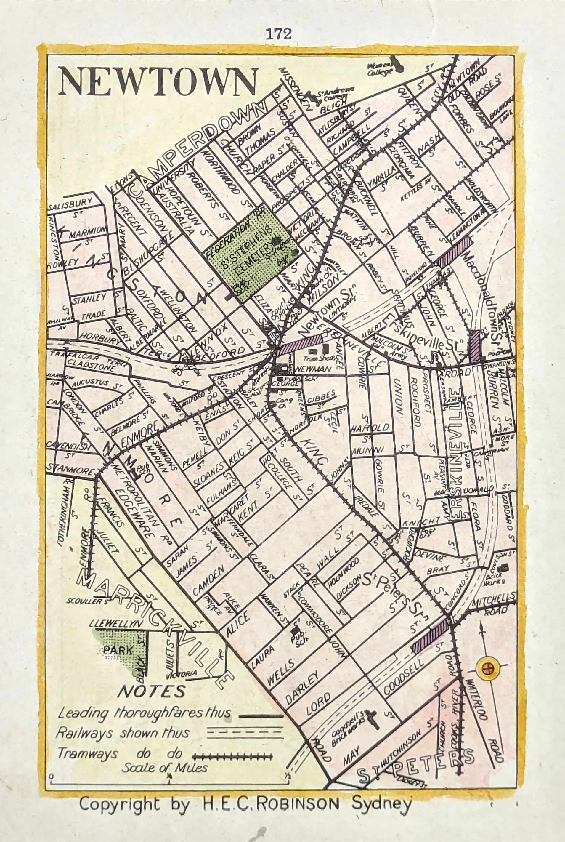 Newtown - Antique Print Map Room