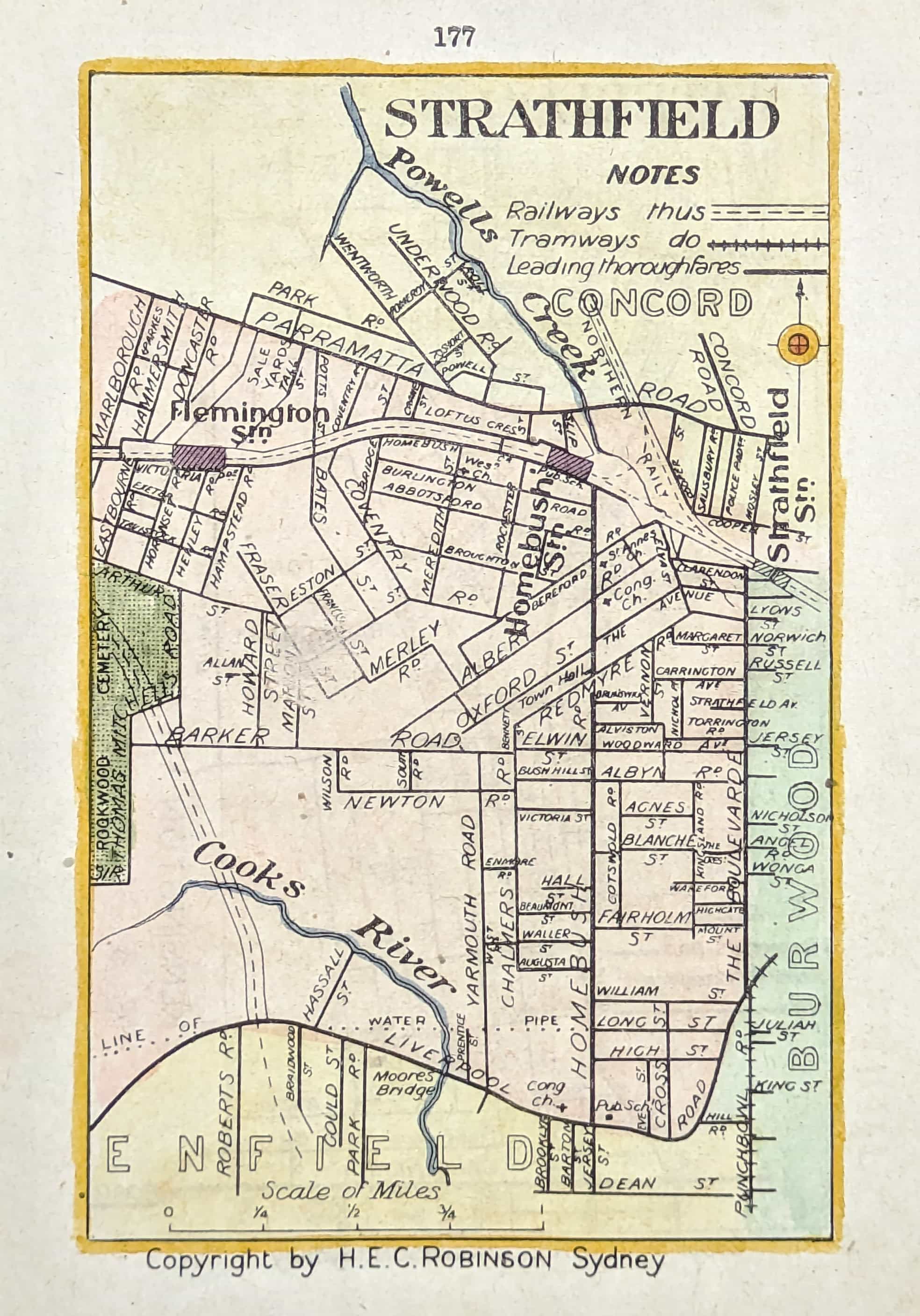 Strathfield - Antique Print Map Room
