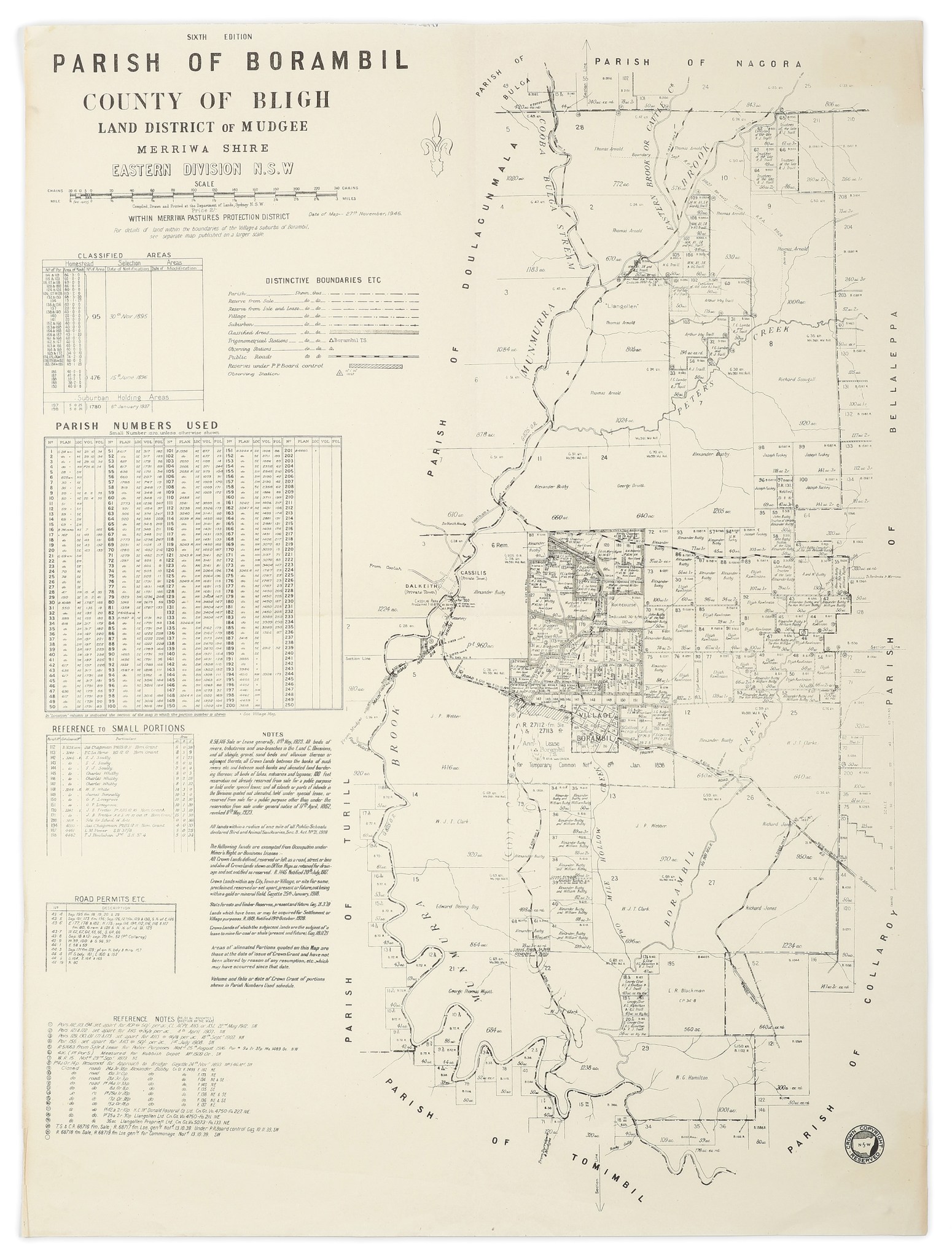 Parish of Borambil County of Bligh Land District of Mudgee Merriwa ...