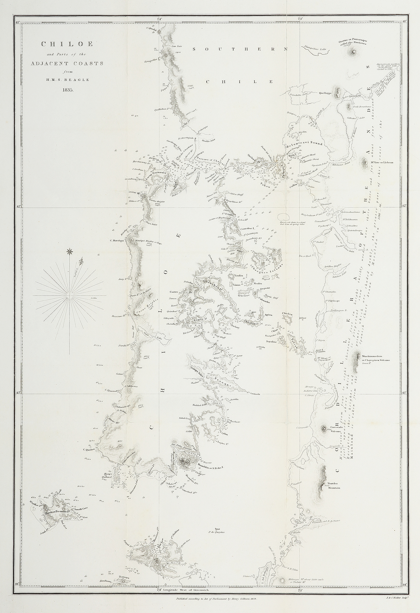 [Collection of 26 Plates and Maps of the Beagle Voyage] | Antique Print ...