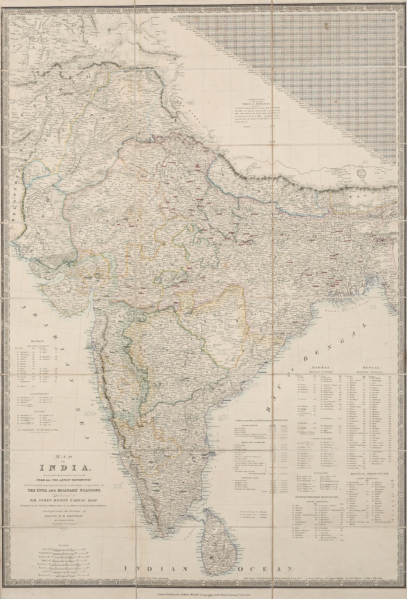 Map of India Constructed with Great Care and Research from all the ...
