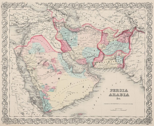 Persia Arabia &c. - Antique Print Map Room