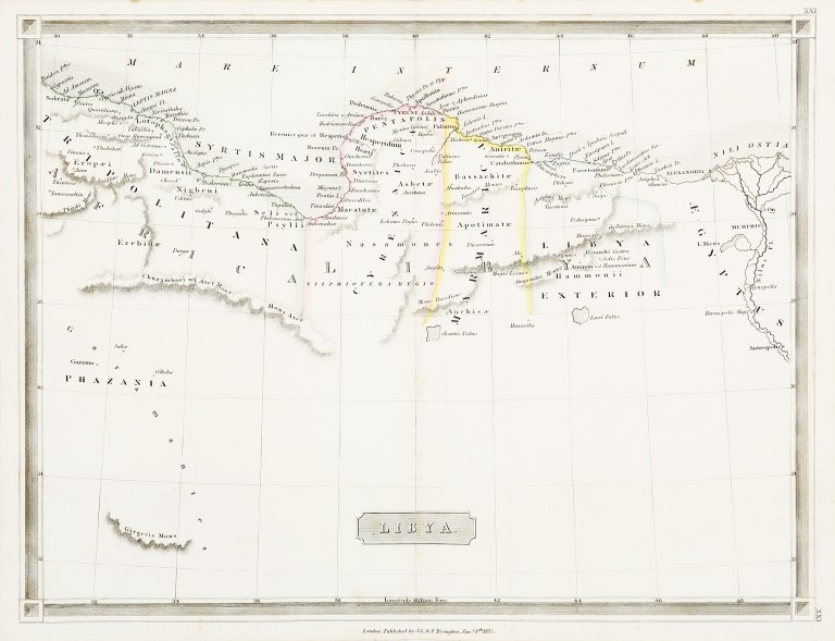Libya. - Antique Print Map Room